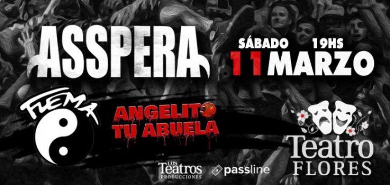 Asspera, Flema y Angelito tu Abuela tocarán en el Teatro Flores ...